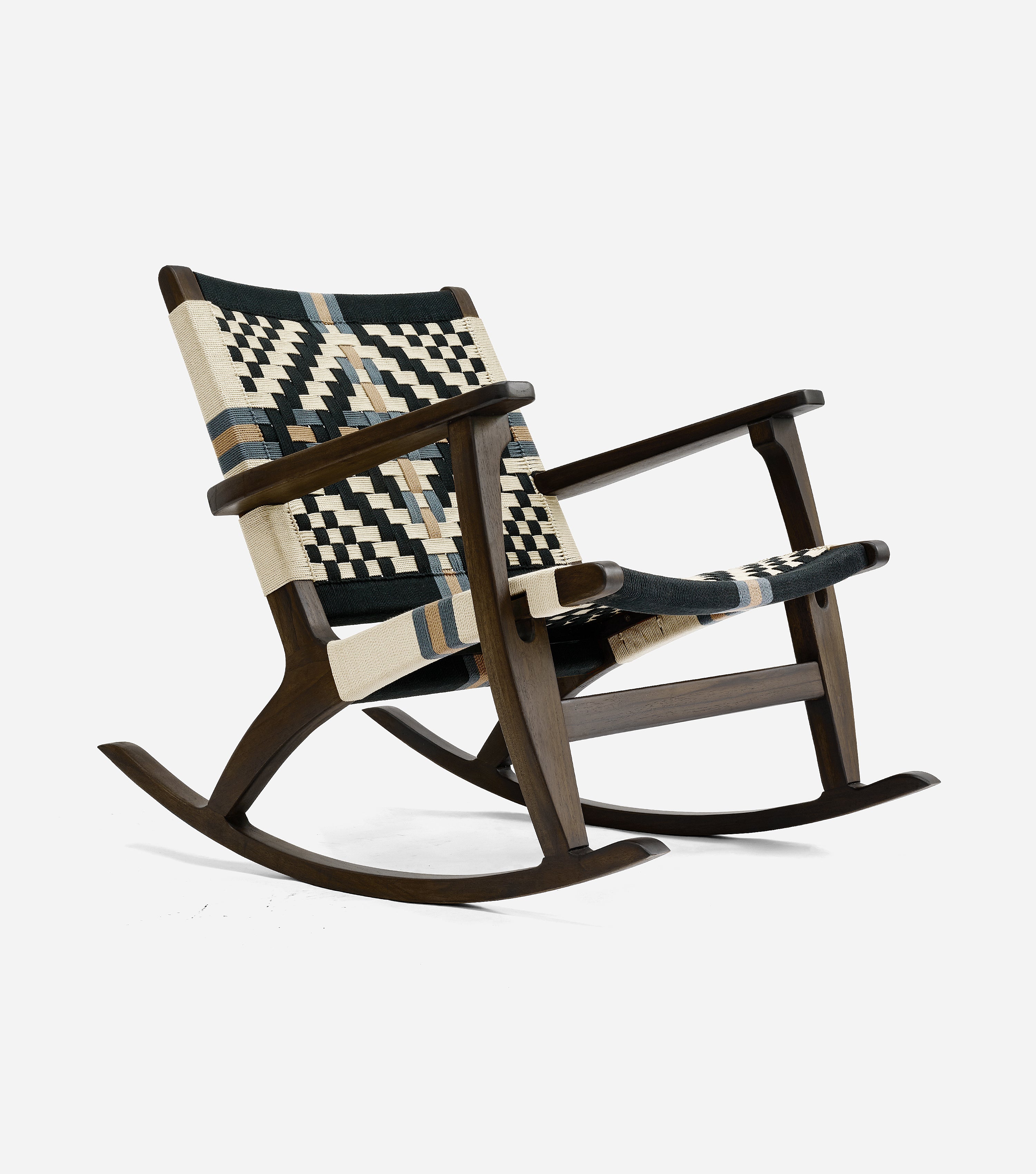 Masaya Rocking Chair Woven Colonial Cord | Forever Furniture by MasayaCo